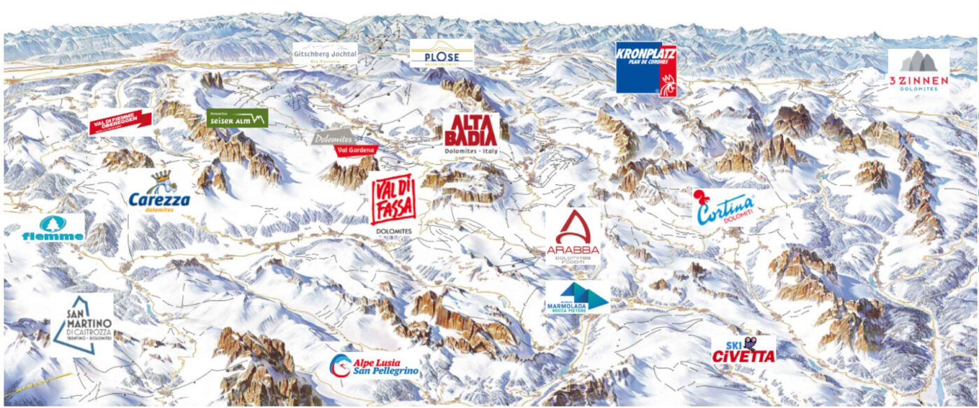Dolomiti Superski la guida ai comprensori sciistici